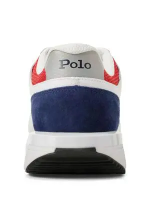 Polo Ralph Lauren Suede Panelled Leather Sneakers - White