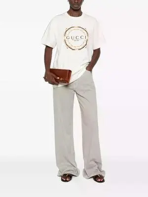 Gucci Logo-embroidered Cotton T-shirt