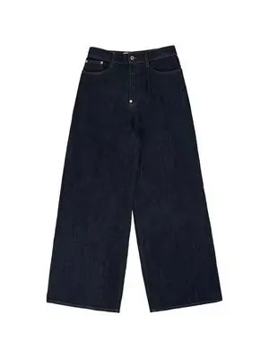 Kenzo Logo Patch Wide Leg Jeans
