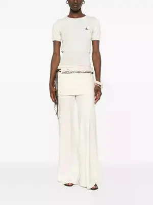 VIVIENNE WESTWOOD Orb-embroidered Short-sleeve Top