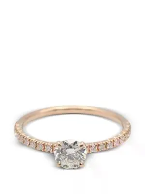 Cartier 18k Rose Gold Diamond Ring - Pink