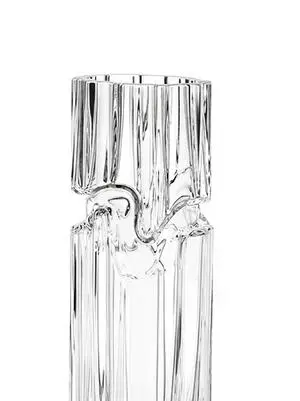 COLLEVILCA Intermezzo Sculpted Crystal Vase