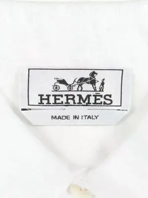 Hermès 2020s Pocket-detail Cotton Polo Shirt