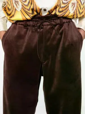 Y3 Velvet Drawstring Track Pants