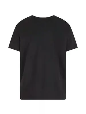Moncler Logo-embroidered T-shirt - Black