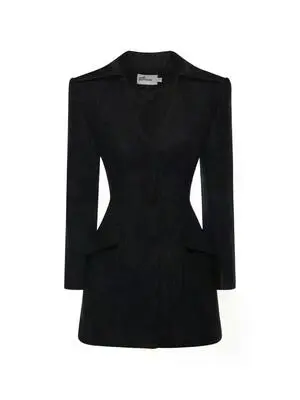 SELF-PORTRAIT Button-up Collared Mini Dress