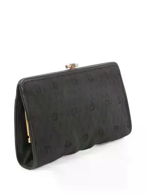 Dior 1980s Monogram Clasp Clutch Bag