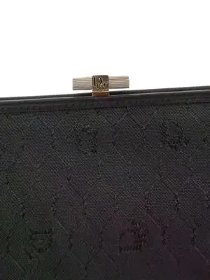 Dior 1980s Monogram Clasp Clutch Bag