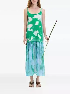 Ph5 Flower-print Drop-waist Maxi Dress