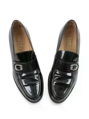 Gucci 1990s G Plaque Loafers