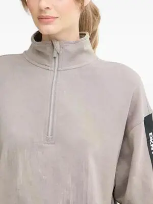 Dkny Logo-tape Quarter-zip Sweatshirt