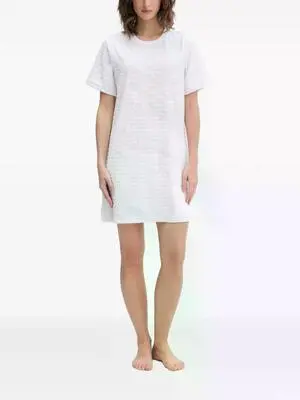 Dkny Logo-embossed Short-sleeve Nightdress - White