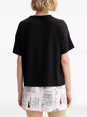 Dkny Print-detail Short-sleeve Pajamas