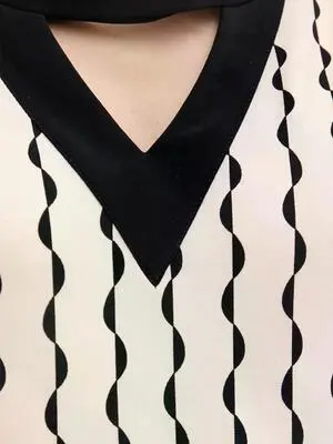 Joseph Ribkoff Geometric-print Cutout Midi Dress