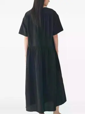 STUDIO TOMBOY Button-detail Tiered Midi Dress