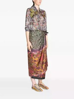 Dries Van Noten Long Wrap Scarf-skirt