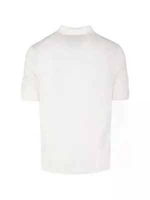 GRAN SASSO Ribbed-knit Polo Shirt