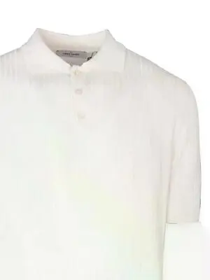 GRAN SASSO Ribbed-knit Polo Shirt