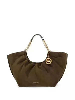 Michael Kors Large Ruched Tote Bag - Brown