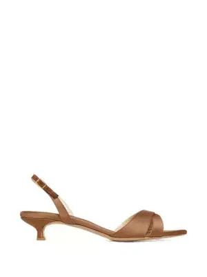 GINISSIMA Thea Pointed-toe Slingback Sandals - Brown