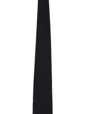 Brunello Cucinelli Narrow Pointed-tip Neck Tie - Black