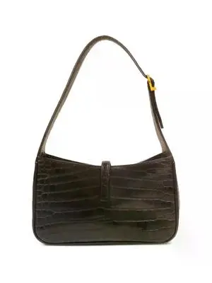 Saint Laurent Le 5 À 7 Croc-effect Shoulder Bag
