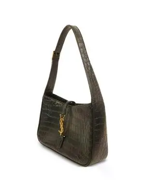Saint Laurent Le 5 À 7 Croc-effect Shoulder Bag