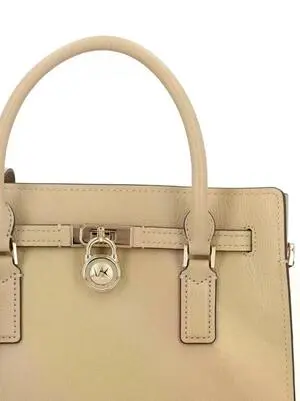 Michael Kors Hamilton Logo-padlock Tote Bag - Neutrals