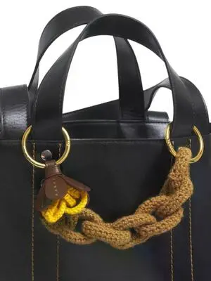 Marni Crochet-knit Flower-detail Keyring