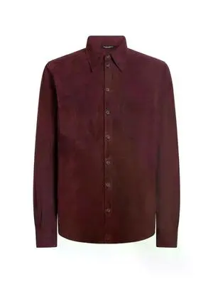Dolce & Gabbana Martini Suede Shirt - Purple