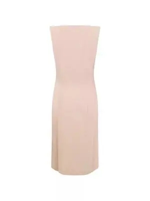 Alberta Ferretti Sleeveless Side-detail Midi Dress