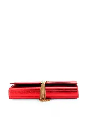 Saint Laurent Classic Monogram Tassel Leather Long Clutch Bag