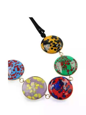 Dries Van Noten Handmade Painted Necklace