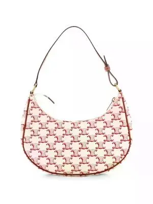 Celine Ava Bag Triomphe Coated Canvas Hobo Bag