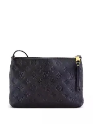 LOUIS VUITTON Monogram Empreinte Twice Handbag - Black