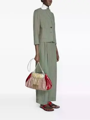 Dries Van Noten Beaded Leather Crossbody Bag
