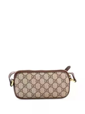 Gucci Ophidia Gg Coated Canvas Mini Crossbody Bag - Brown