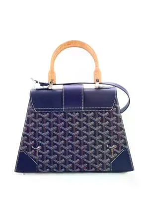 Goyard Saigon Top Handle Bag Coated Canvas With Leather Pm Satchel