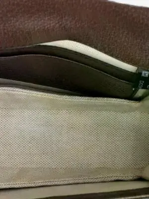 Gucci Bamboo 1947 Top Handle Bag Jumbo Gg Canvas Mini Crossbody Bag - Brown