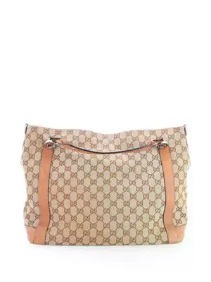 Gucci Miss Gg Gg Canvas With Leather Medium Tote Bag