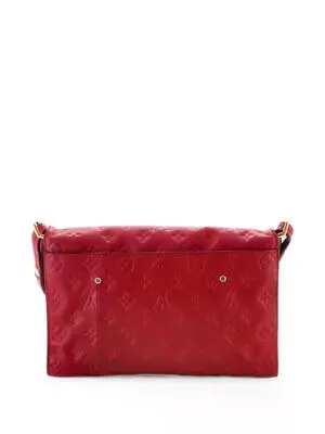 LOUIS VUITTON Fascinante Handbag Monogram Empreinte Leather Shoulder Bag - Red