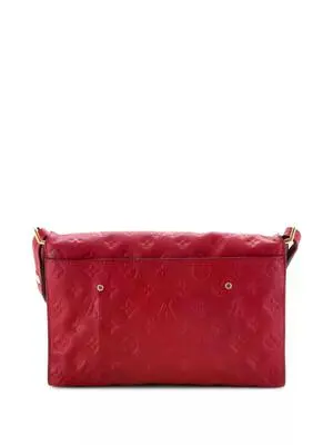 LOUIS VUITTON Monogram Empreinte Leather Shoulder Bag - Red