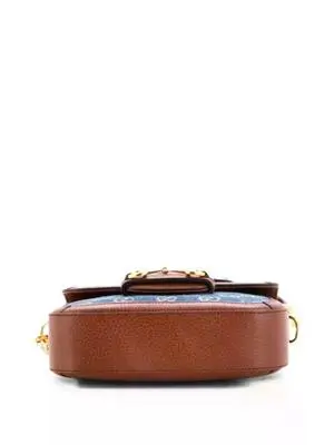 Gucci Horsebit 1955 Gg Denim Mini Shoulder Bag