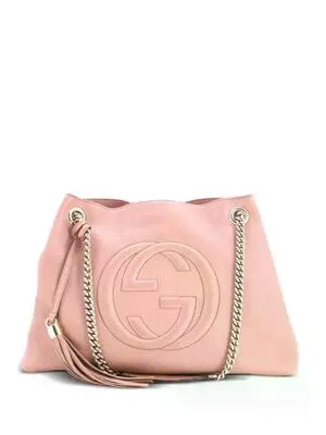 Gucci Soho Chain Strap Leather Medium Shoulder Bag - Pink