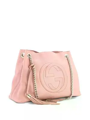 Gucci Soho Chain Strap Leather Medium Shoulder Bag - Pink