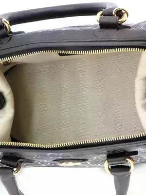 Gucci Gg Embossed Leather Shoulder Bag