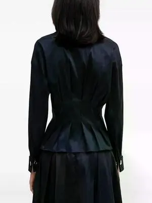 Joseph Ribkoff Buttoned Pleated Blouse