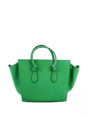 Celine Tie Knot Grainy Leather Small Tote Bag - Green