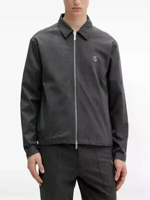 Filling Pieces Zip Embroidered Jacket