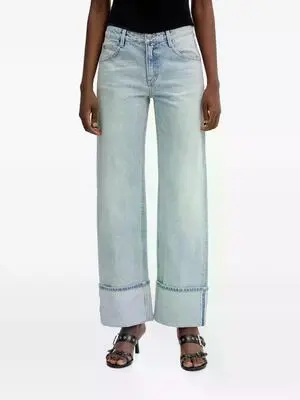 Miss Sixty Cuffed Denim Jeans - Blue